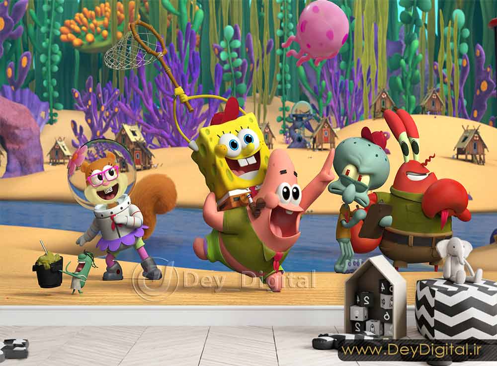 قیمت و خرید پوستر دیواری پاتریک و باب ba-5643 | چاپ دی : تولید کننده ...