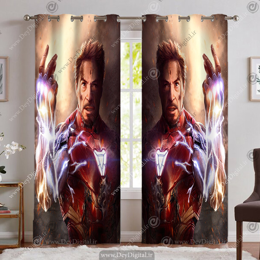 خرید و قیمت پرده تصویری اتاق کود طرح آیرون من PK-5375 | چاپ دی : تولید ...