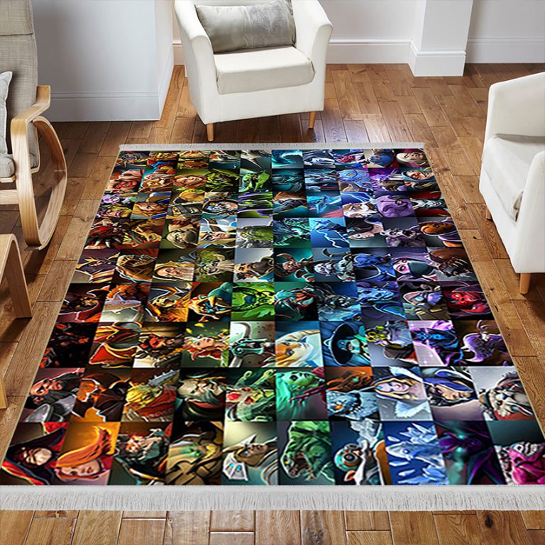 فرشینه چاپی گیمینگ طرح لیست مبارزین بازی دوتا دو BAs-9733 | چاپ دی ...