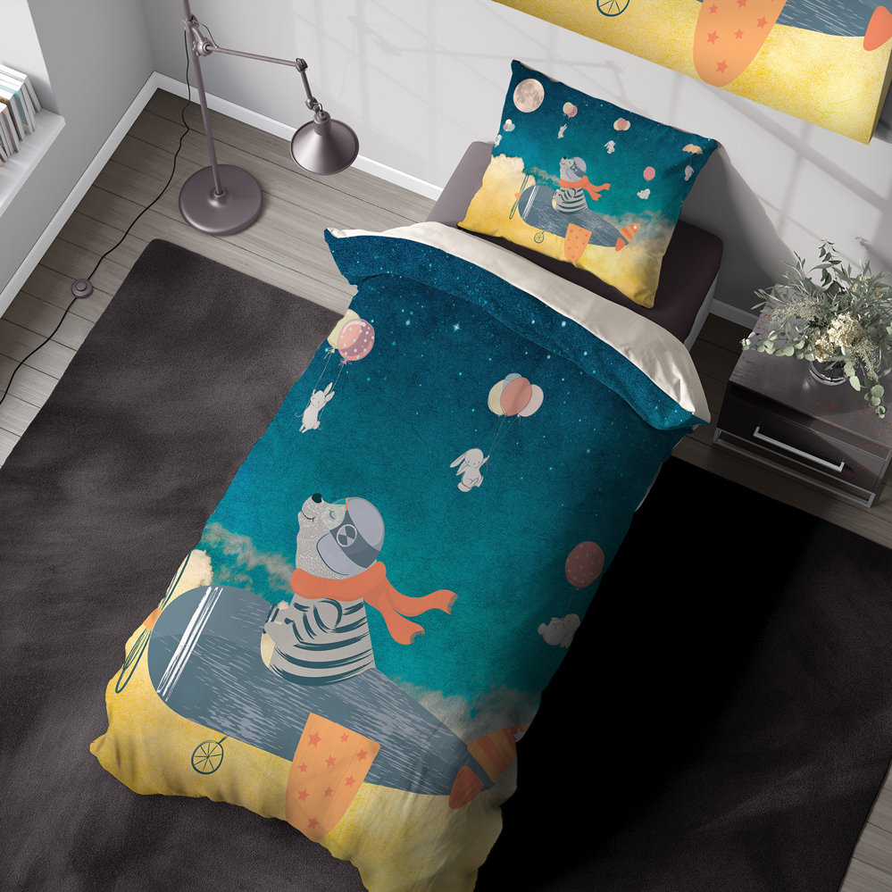 ست روتختی کودک طرح موش کور خلبان BAs-9289 | چاپ دی : دکوراسیون داخلی ...